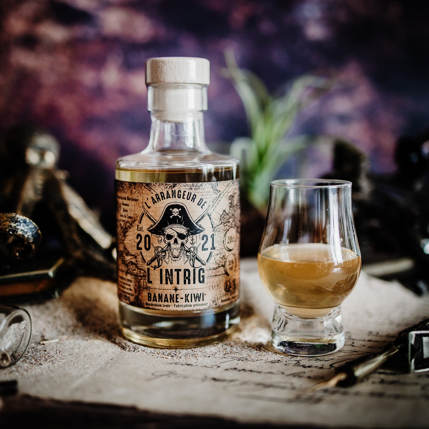 Rhum Arrangé Banane-Kiwi - Les Rhums de l'Intrig